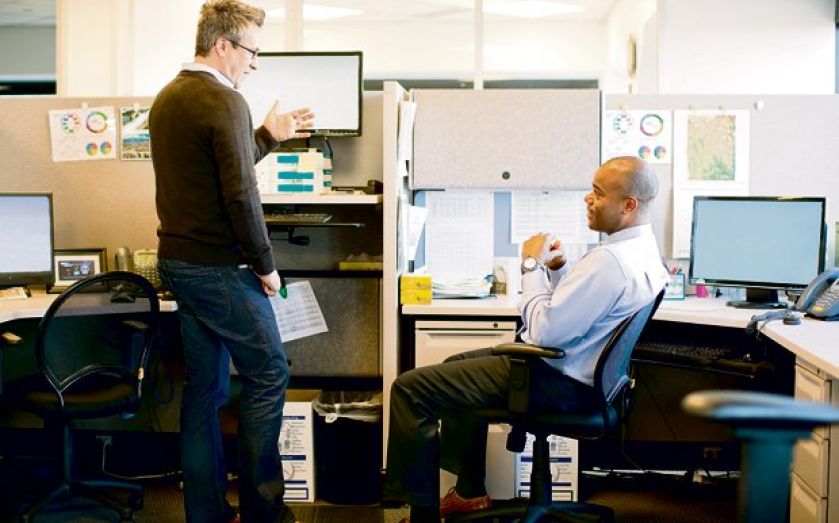 Office workers – stand to attention