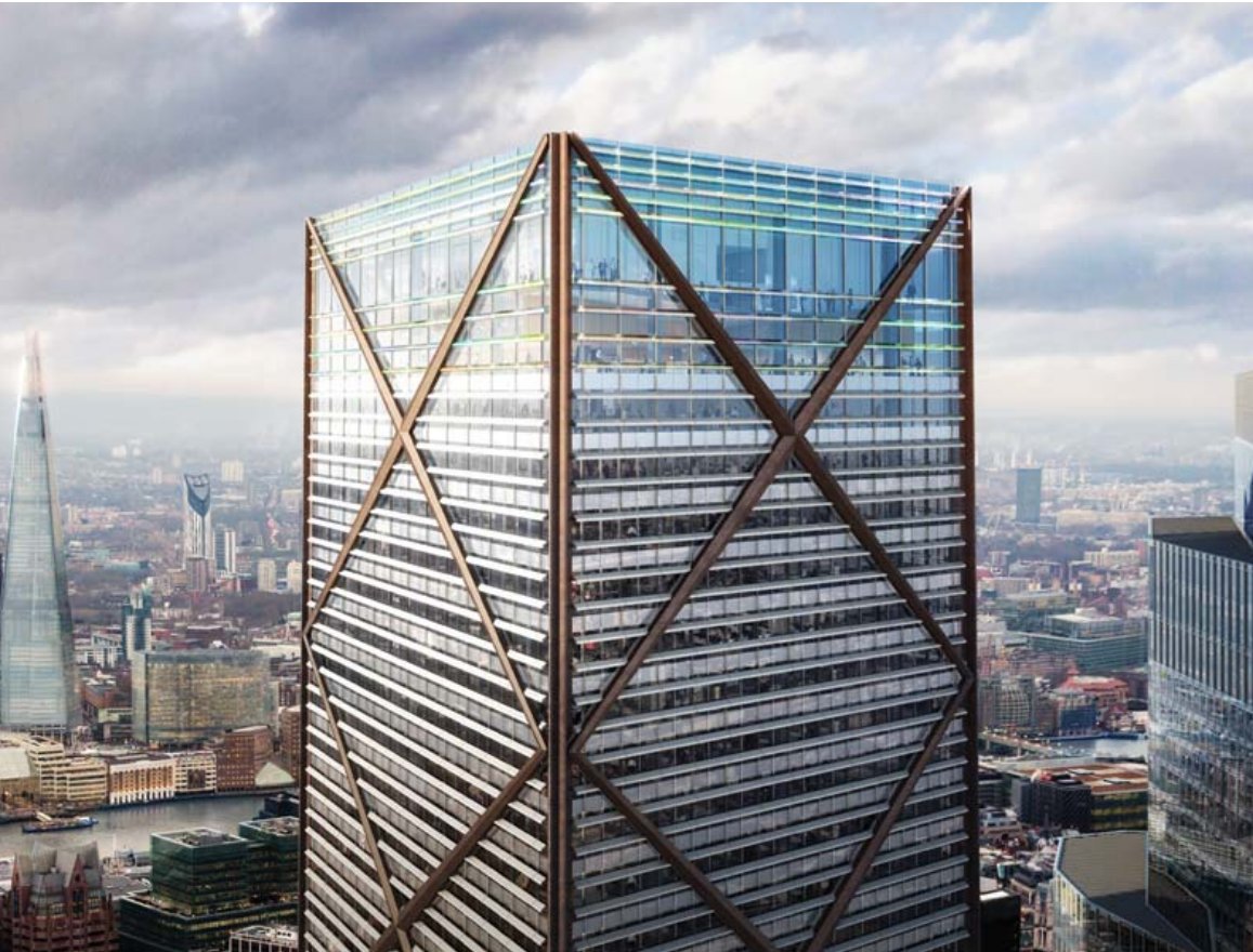 Updated plans for City of London's tallest skyscraper: 1 Undershaft