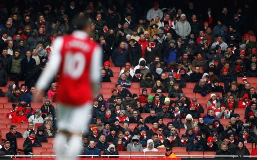 170,000 seats left empty at Arsenal's Emirates Stadium last season