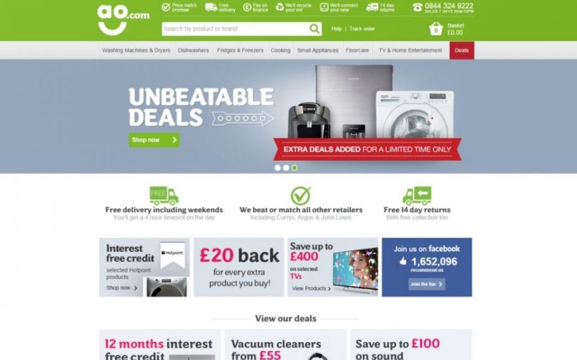 AO World share price falls 10 per cent to below IPO price