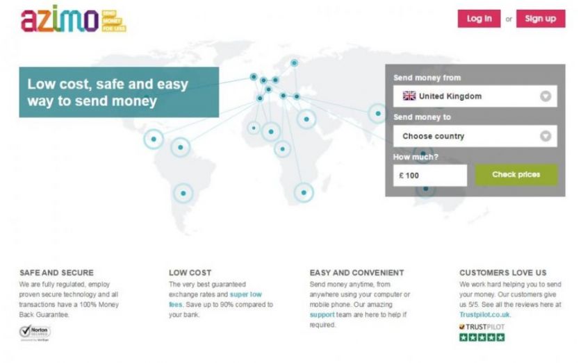 Digital money transfer firm Azimo raises $20m to push its expansion