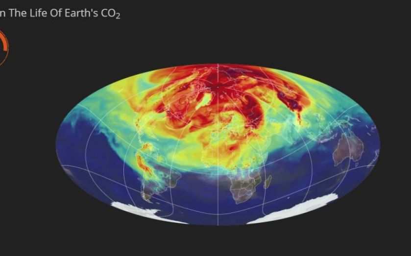 Here's what a year in the life of earth's CO2 looks like