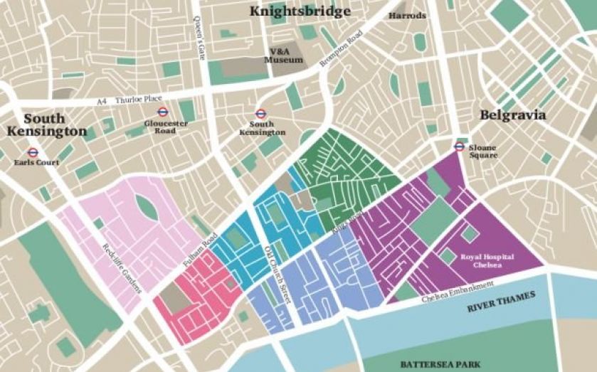 Where Is Chelsea In London Map - United States Map