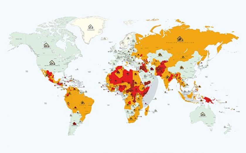 Security threats mapped: Here are the riskiest countries to do business in