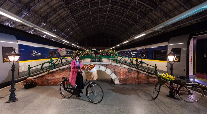 Eurostar celebrates new Netherlands train service with Amsterdam-style ...