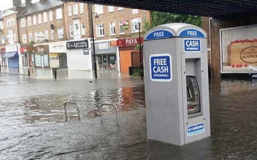 Wet, wet, wet in West London as Ruislip Manor station flooded