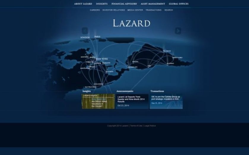 Lazard profits rise as bank sees surge in cross-border transactions