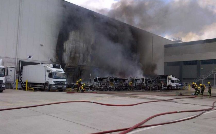 Charlton fire brought under control: Smoke from warehouse blaze could ...