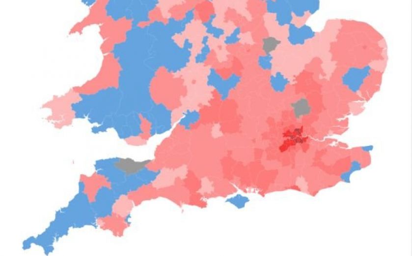 UK house prices in graphs: For one London square metre you could buy a ...