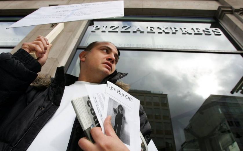 National Waiters' Day: Unions protest outside Pizza Express, Grosvenor ...