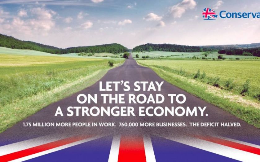 Conservatives unveil first poster of 2015 election campaign