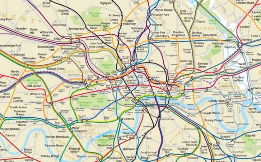 New tube map featuring the Elizabeth Line unveiled by Transport for ...