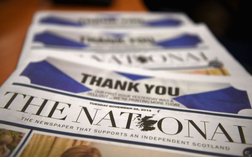 Pro-Scottish independence newspaper The National doubles print run ...