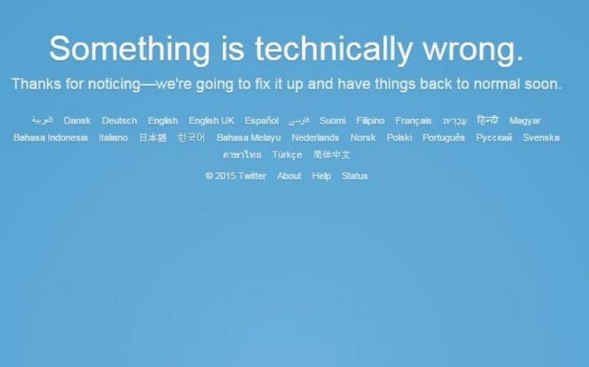 Twitter for the Web down for 45 minutes: "Something is technically wrong"