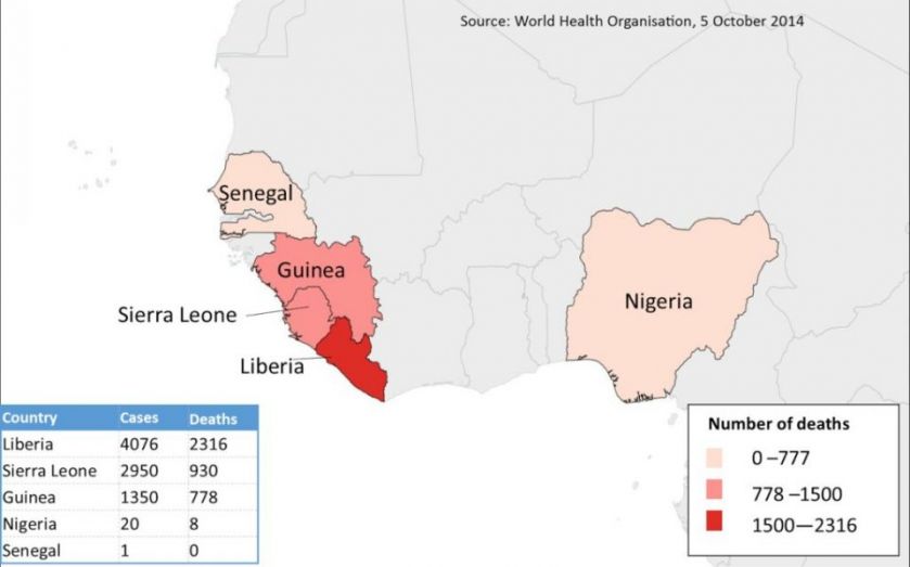 Ebola outbreak map: Where have people been infected? And how has the ...