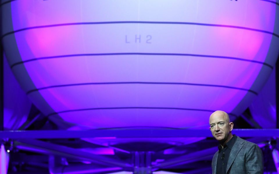 Amazon founder Jeff Bezos unveils plans to send a Blue Origin rocket to ...