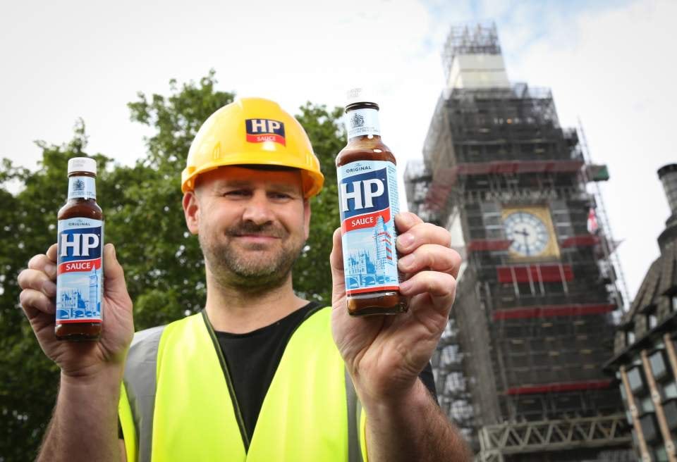 HP Sauce changes iconic brown sauce label to show Big Ben covered in ...