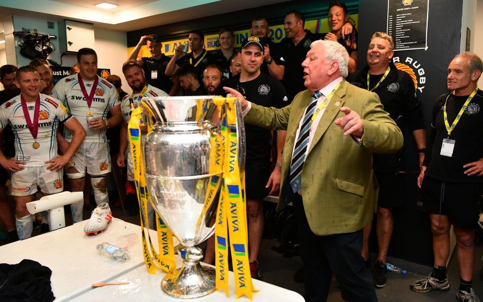 Exeter's chief Tony Rowe has overseen the club's rise to the top of ...