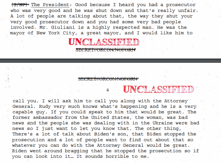 White House wanted to 'lock down' transcript of Donald Trump's Ukraine call