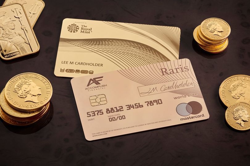 Royal Mint launches solid gold debit card worth £20,000