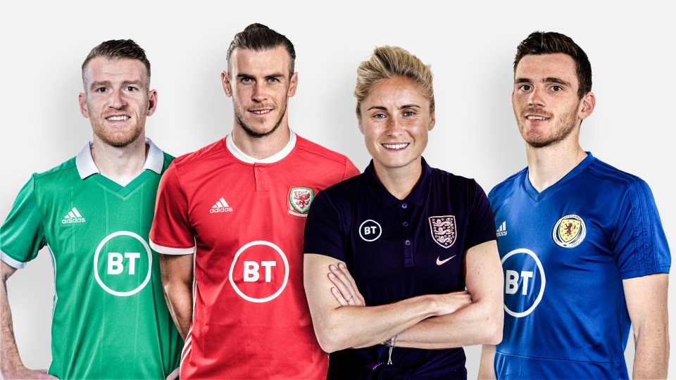 BT scores sponsorship deal with home nations football teams