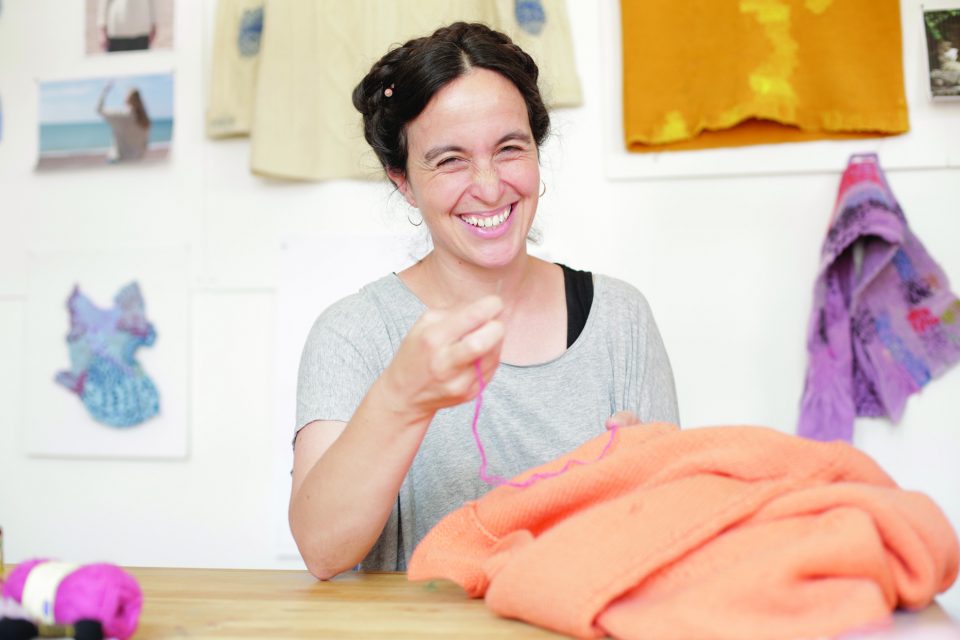 How textile designer Celia Pym turns moth-eaten jumpers into wearable ...