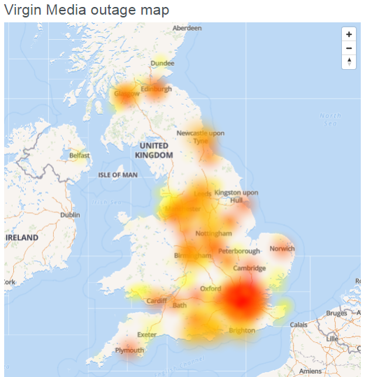 Virgin Media broadband down: Internet outage hits thousands of customers