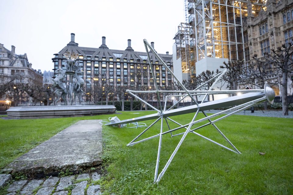 In pictures: Westminster gets festive as parliament unveils Christmas tree