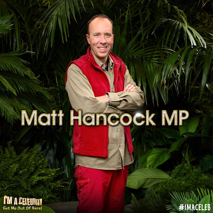 Matt Hancock arrives in the jungle: 'No, I don’t expect to serve in ...