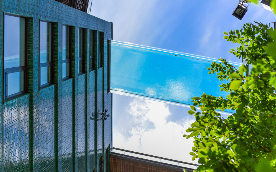 Live in the penthouse of that building in Battersea with the floating ...