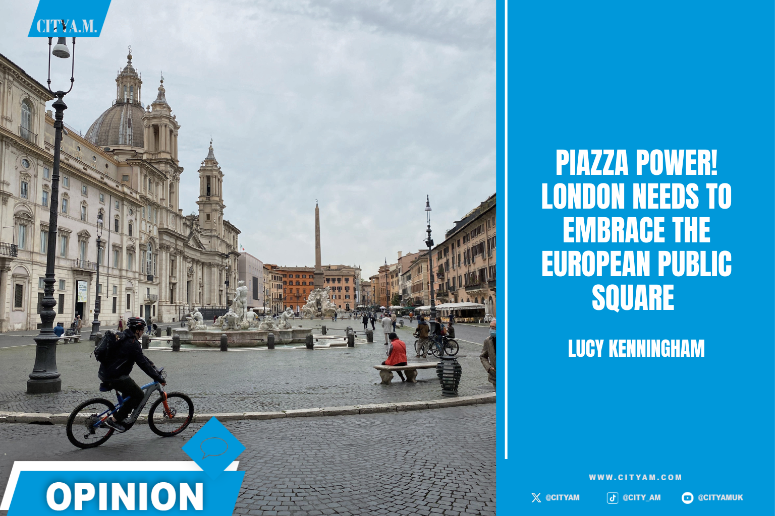 Piazza power! London needs to embrace the European public square