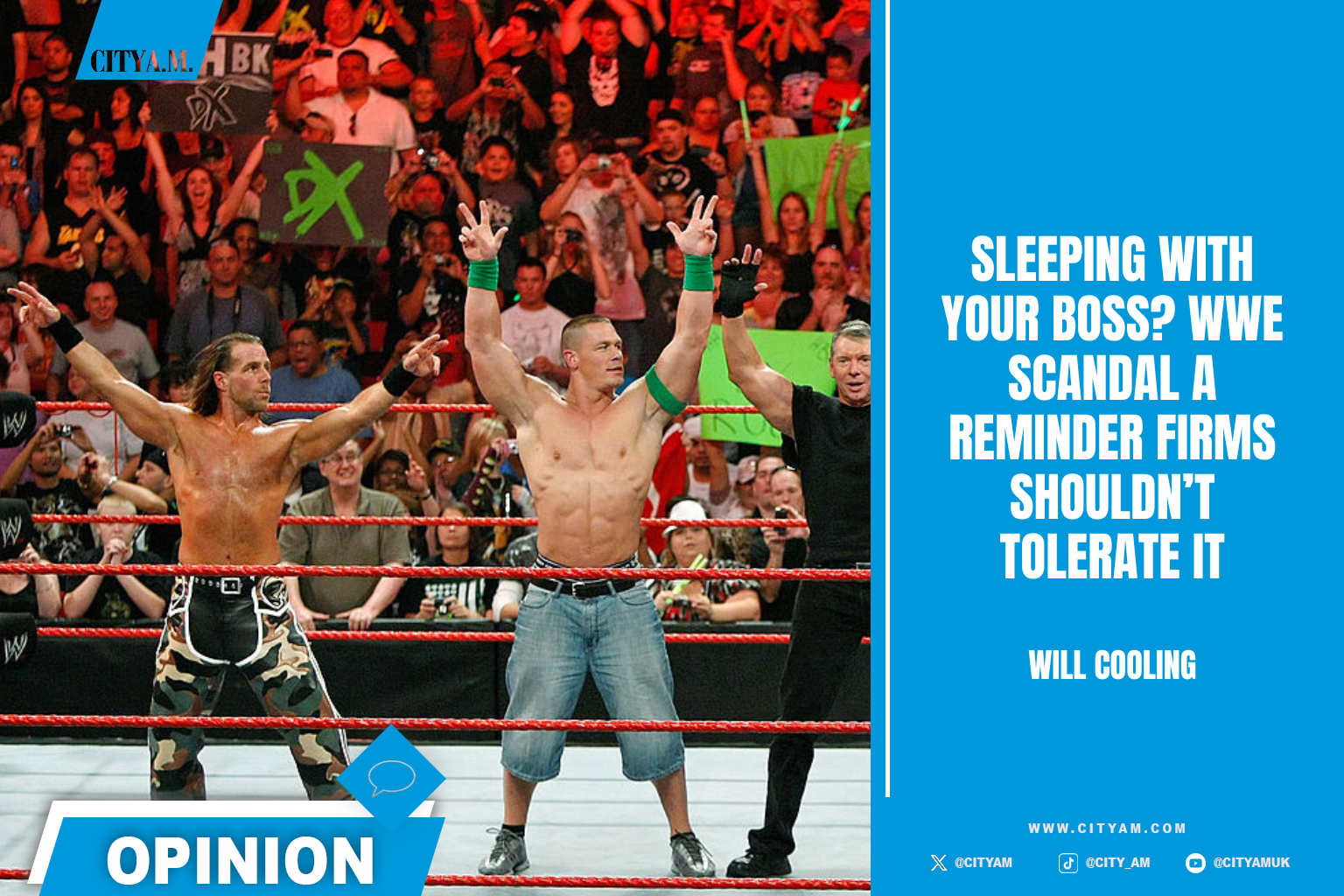 Sleeping with your boss? WWE scandal a reminder firms shouldn't tolerate it