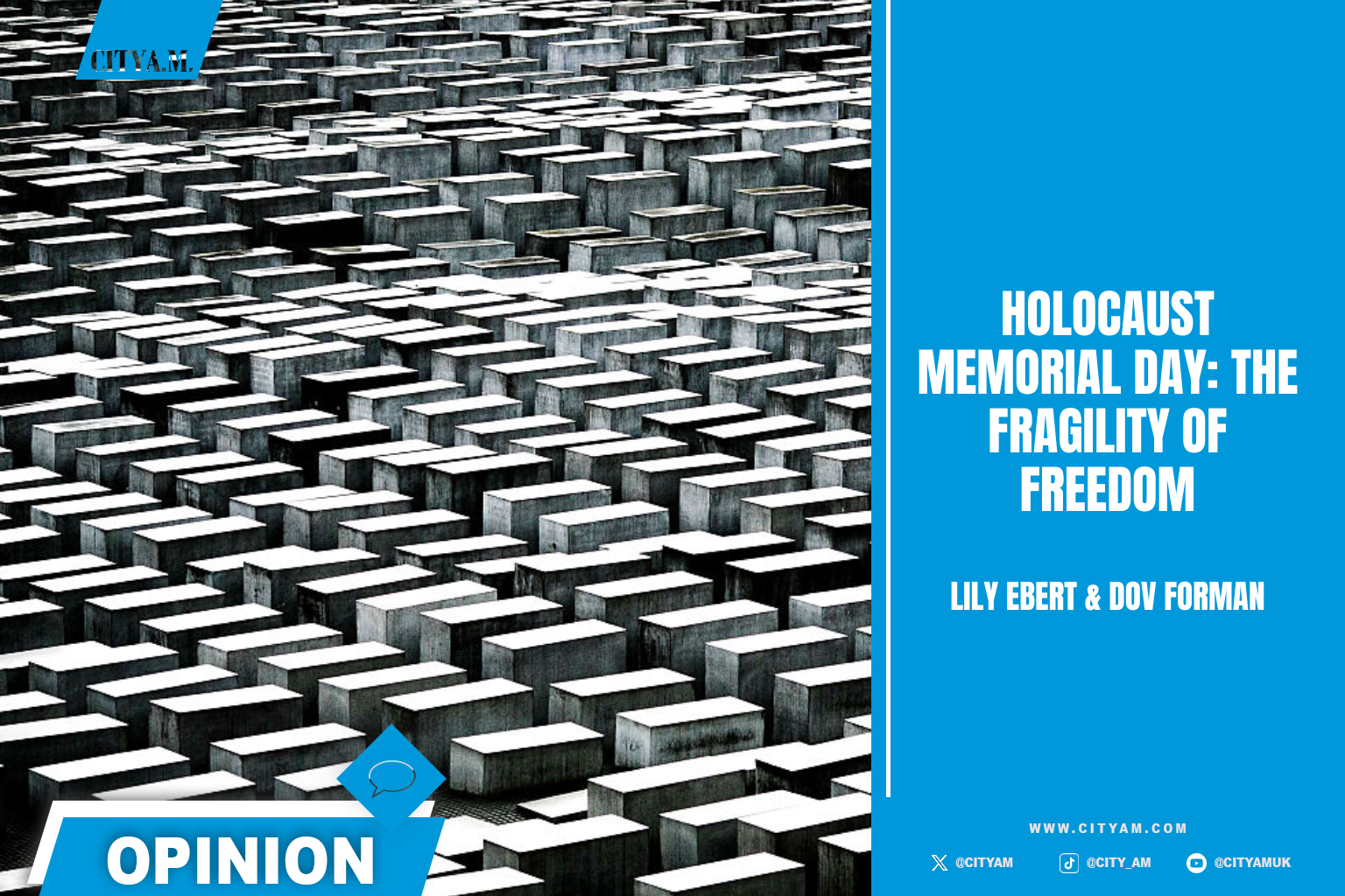 As victims of the Holocaust, we can see just how fragile freedom is