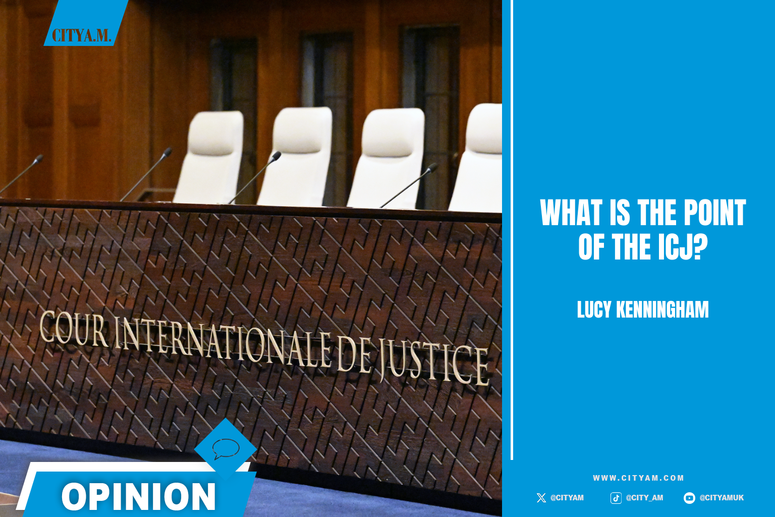 So, what really is the point of the ICJ?