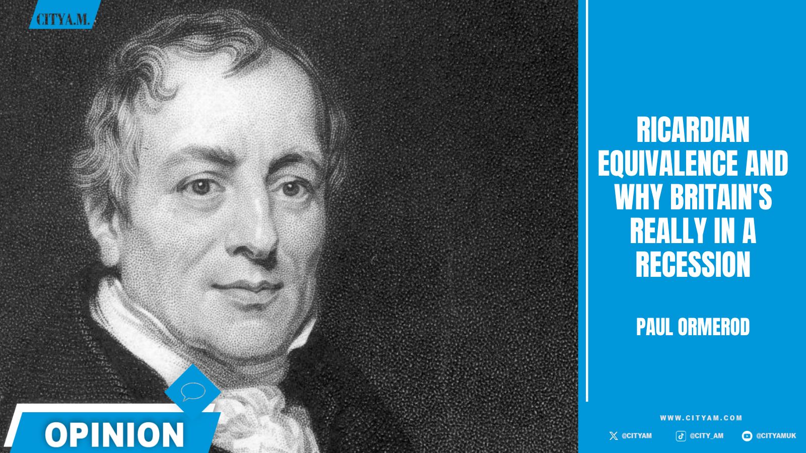 Ricardian Equivalence and why Britain's really in a recession
