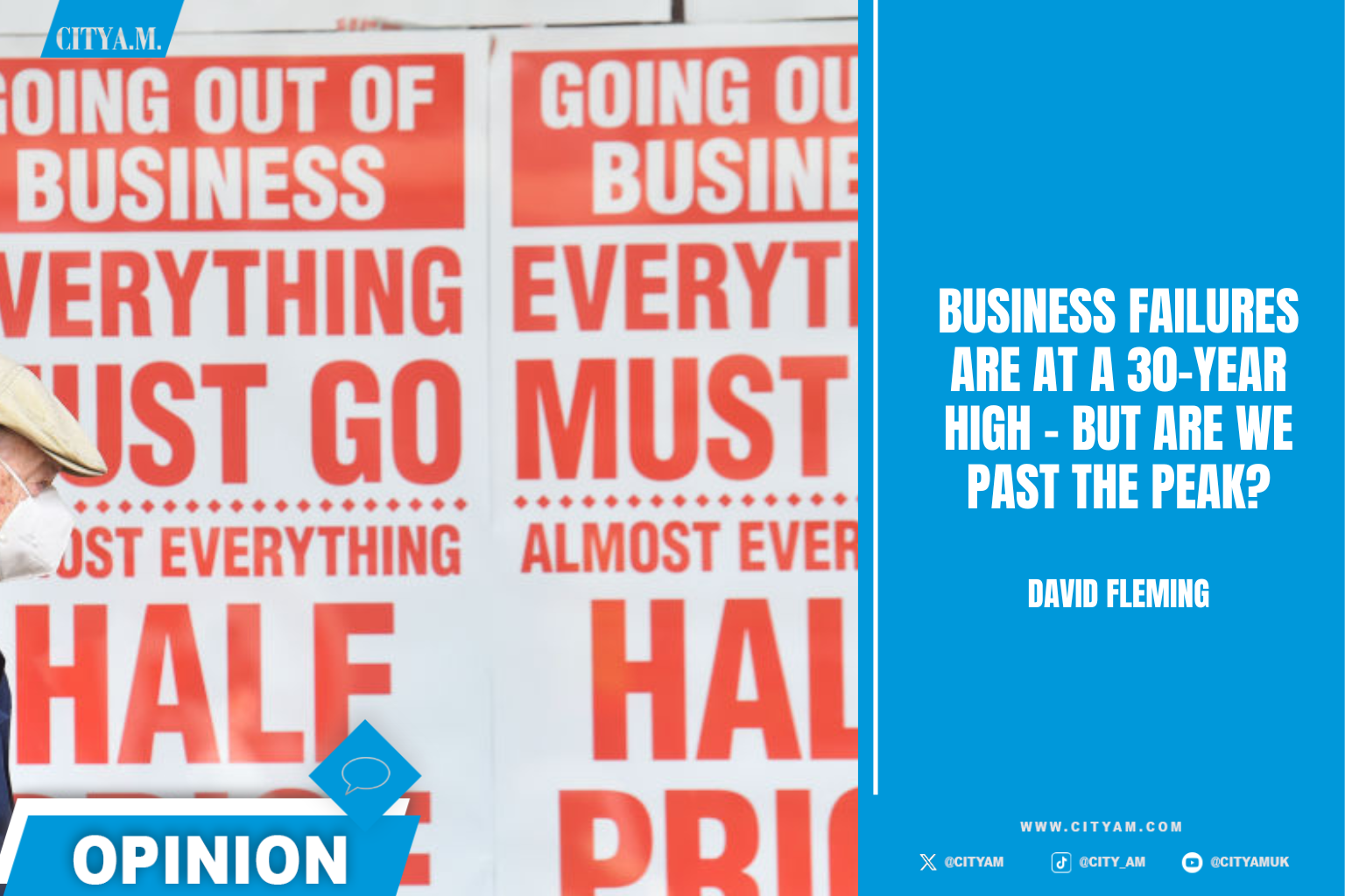 Business failures are at a 30-year high - but are we past the peak?