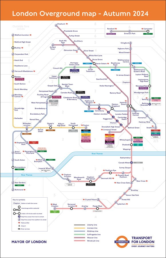 Mildmay, Weaver and Liberty: What do the London Overground's new names ...