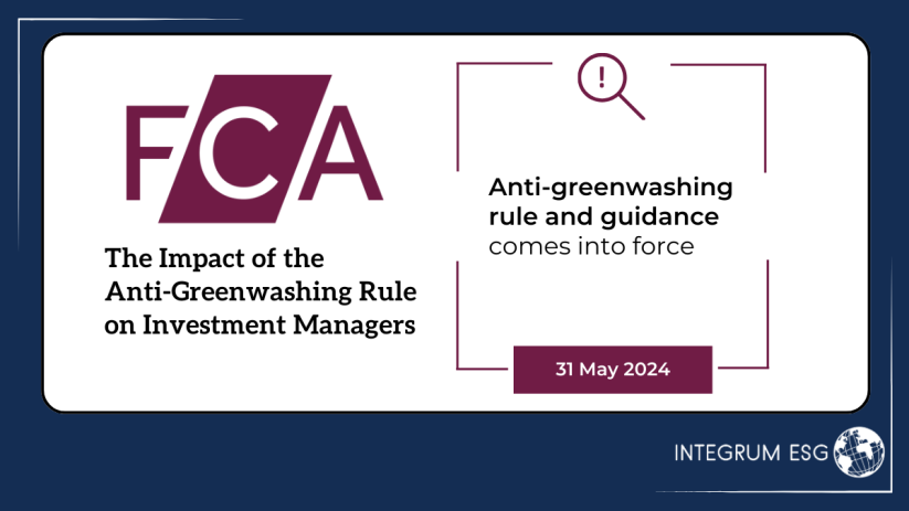 FCA's anti-greenwashing guidance comes into force next week. Lawyers ...