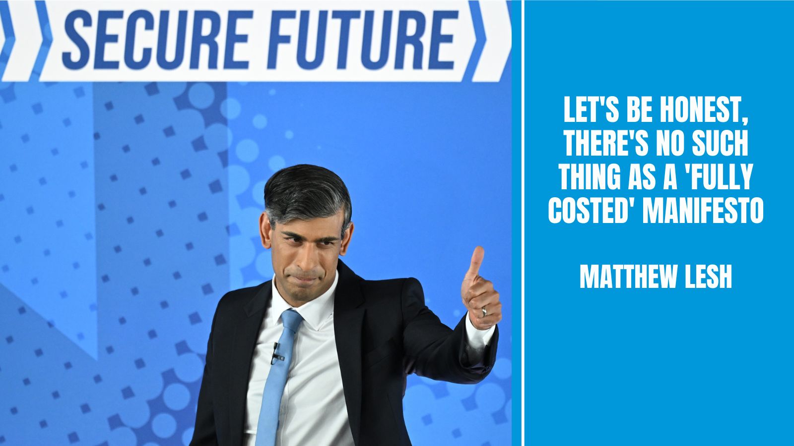 Let's be honest, there's no such thing as a 'fully costed' manifesto