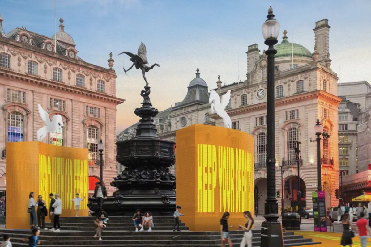 Piccadilly Circus is about to look totally different with huge artwork
